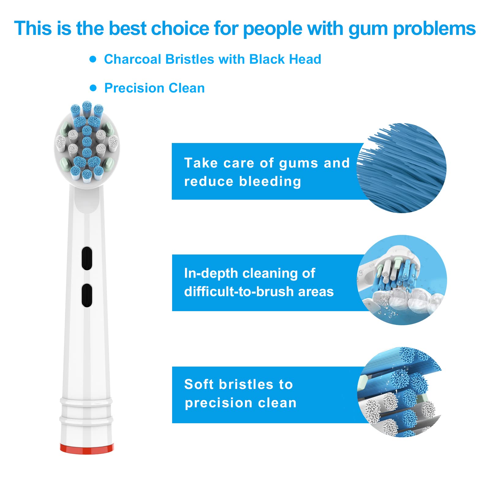 THISONG Electric Toothbrush Floss Replacement Heads