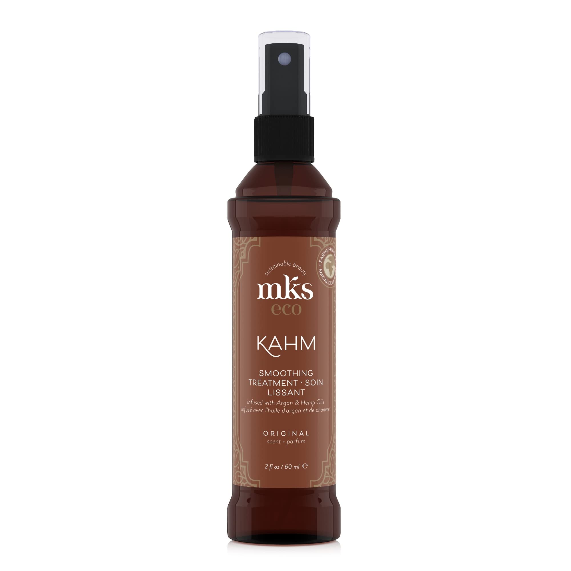 MKS eco Kahm Smoothing Treatment, Original Scent - 2 fl oz - Hair Smoothing Treatment - Vegetable Keratin Protein, Moroccan Argan Oil, Hemp Seed Oil - Vegan & Cruelty Free