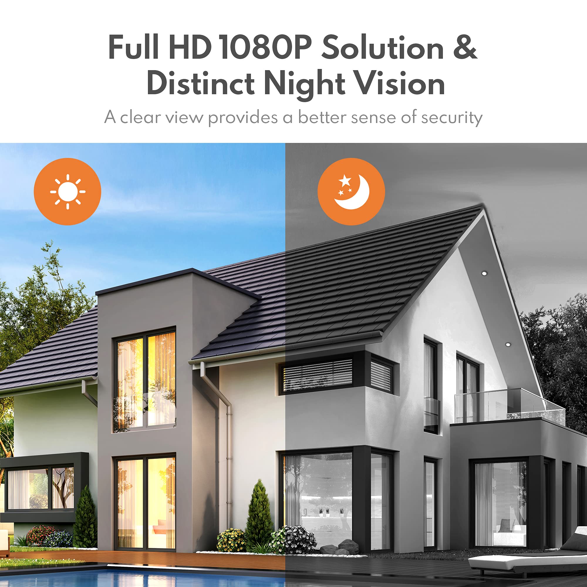 Helidallr Security Camera Outdoor, 355° PTZ Camera 1080P WiFi Wireless Indoor Cameras for Home Security 15000mAh Security Cameras with IP66 Waterproof, Night Vision, AI & PIR Detection, Two-Way Audio