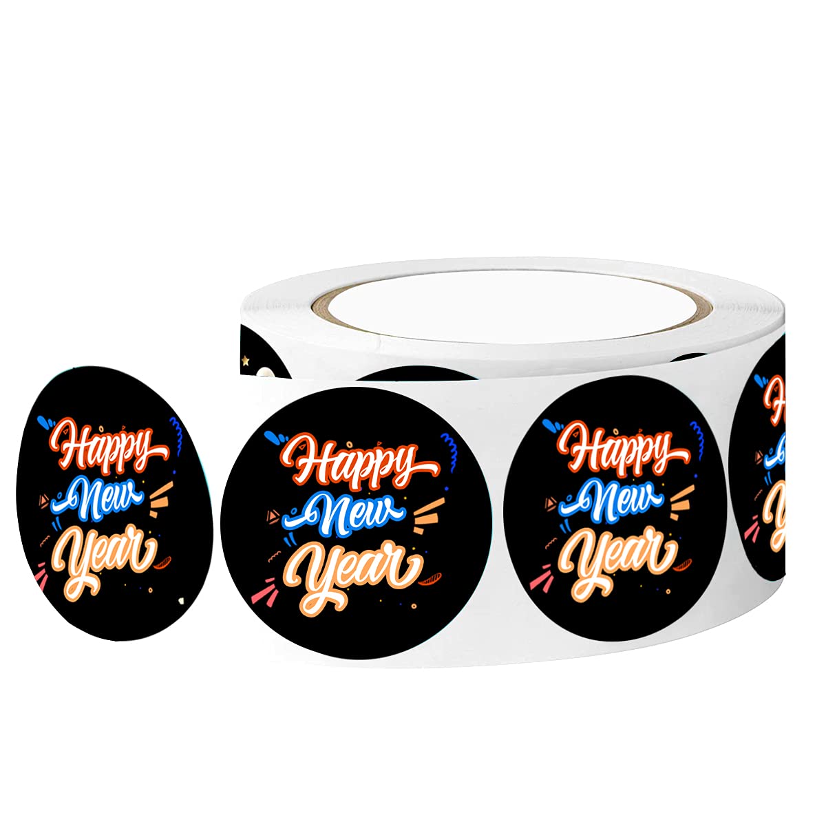 Top label Christmas Happy New Year Stickers,New Year Envelope Seals,Holiday Party Favors Supplies,2 Inch Chinese New Year Decorations Labels,250 Pcs Per Pack (Top label20210923)