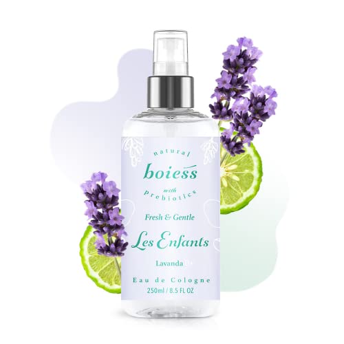 Boiess Colognes Lavanda For Moms, Babies & Kids | Natural Eau de Cologne | Clean & Fresh Scent | Children Fragrance For Soft & Sensitive Skin | Easy Use & Gentle on Baby | Size: 8.5 FL Oz