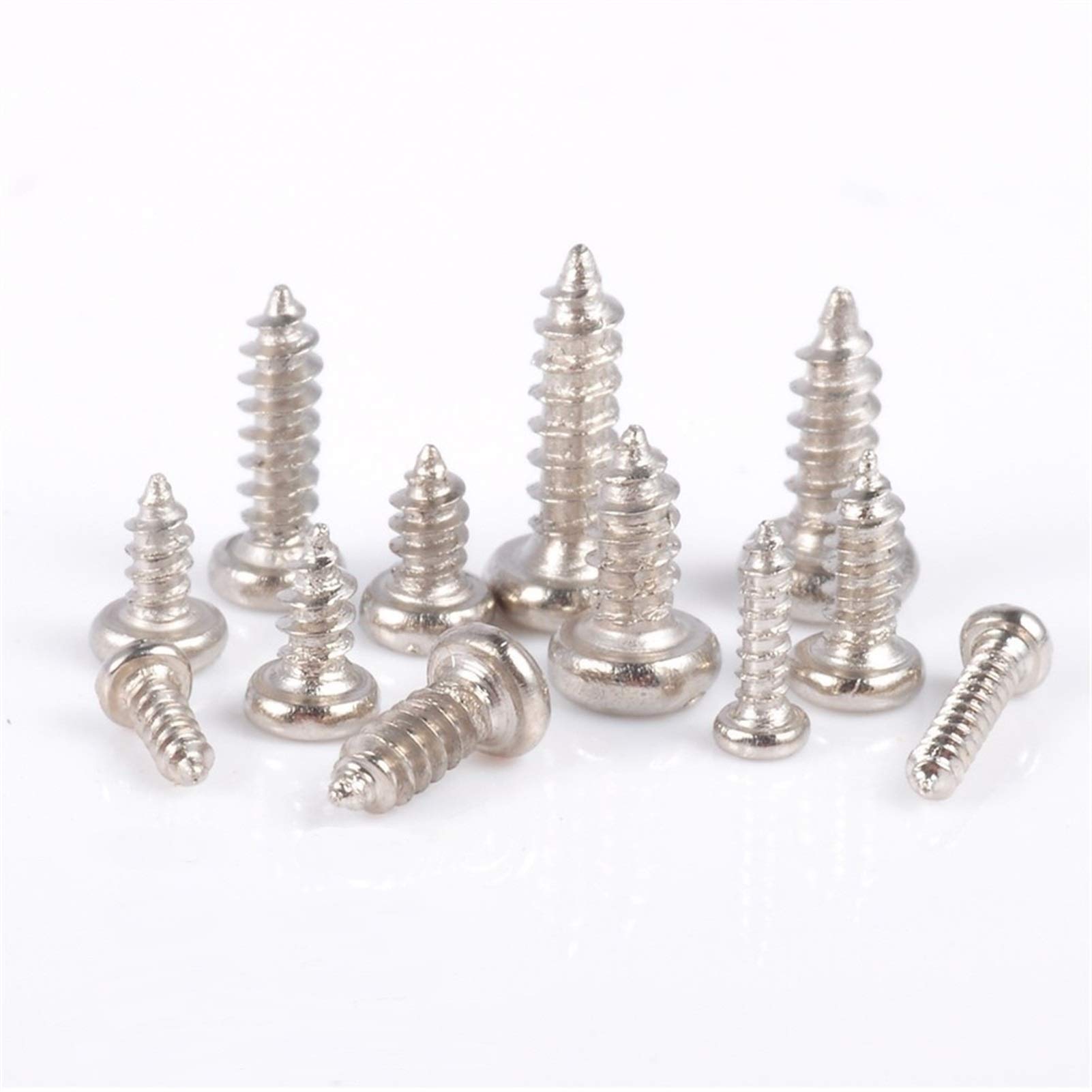 TONGCHAO Tchaosc 200pcs Pan Head Tapping Screws Set M2 M2.3 M2.6 Round Mini Screw Laptop Computer Screw Cross Wood Screw Set (Color : DH PA 200)