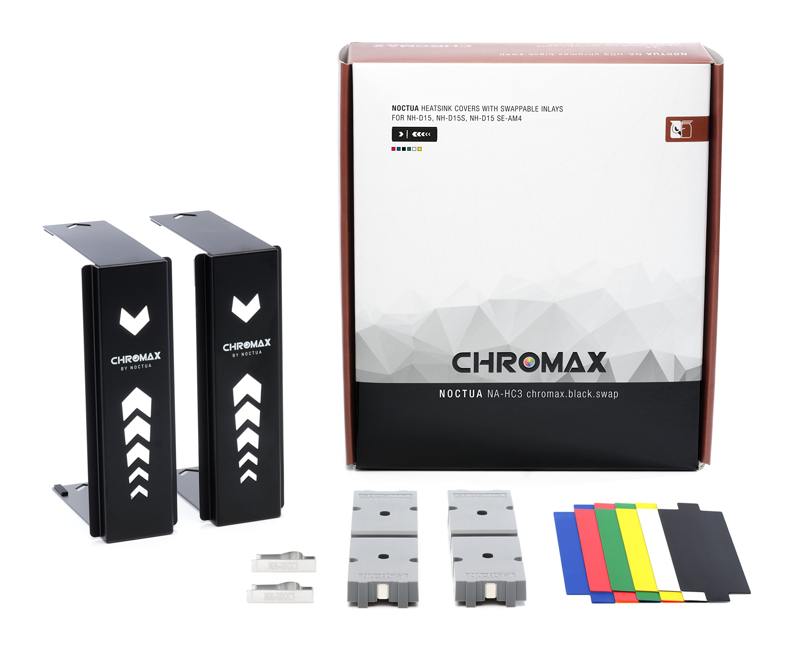 Noctua NH-D15 chromax.Black CPU Cooler with NA-HC3 chromax.Black.swap Heatsink Covers