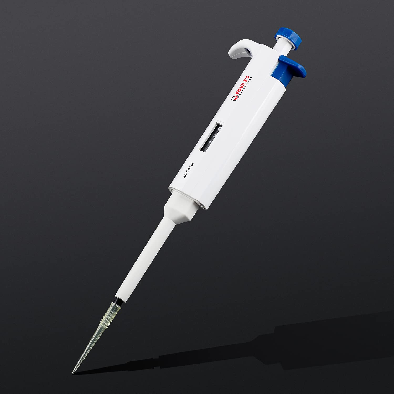 Four E's Scientific 200ul Pipettor Tips Universal Pipette Tips Racked Sterile Non-pyrogenic DNAse/RNAse Free Autoclavable 10 Layers, 960 pcs/Box