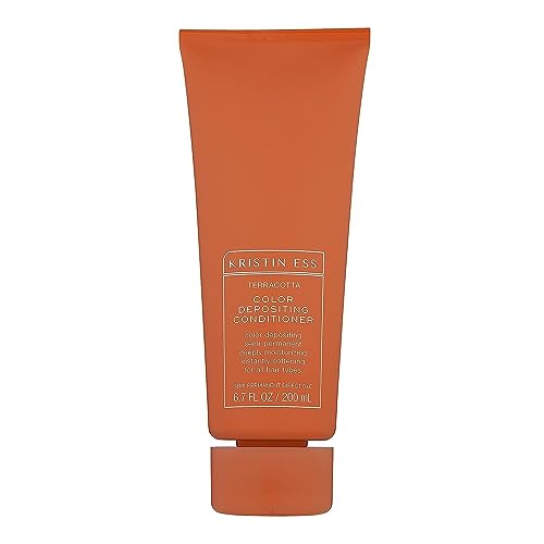Kristin Ess Color Depositing Semi-Permanent, Deeply Moisturizing and Instantly Softening Terracotta Conditioner, 6.70 Fl Oz (Pack of 1)