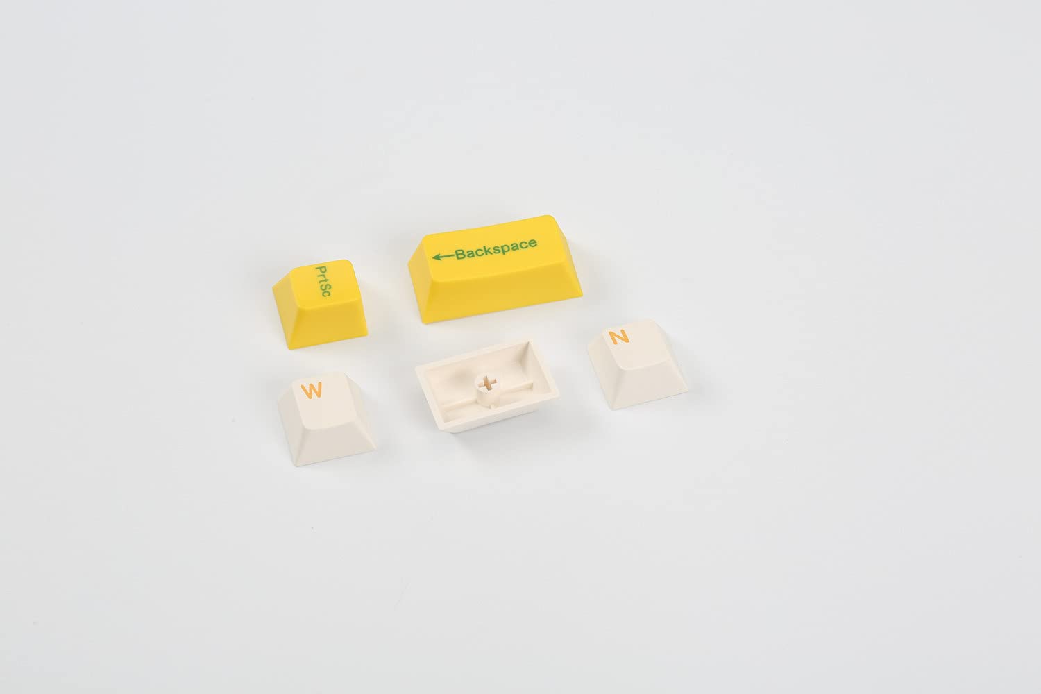 104 + 27 Keycap Set, Dye-Sublimation PBT Keycaps, Cherry Profile Custom Keycaps for DIY Cherry MX Mechanical Gaming Keyboards, Lemon Lime