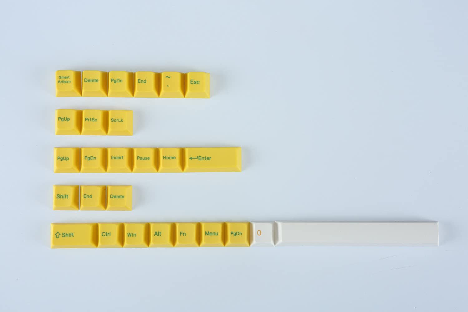 104 + 27 Keycap Set, Dye-Sublimation PBT Keycaps, Cherry Profile Custom Keycaps for DIY Cherry MX Mechanical Gaming Keyboards, Lemon Lime