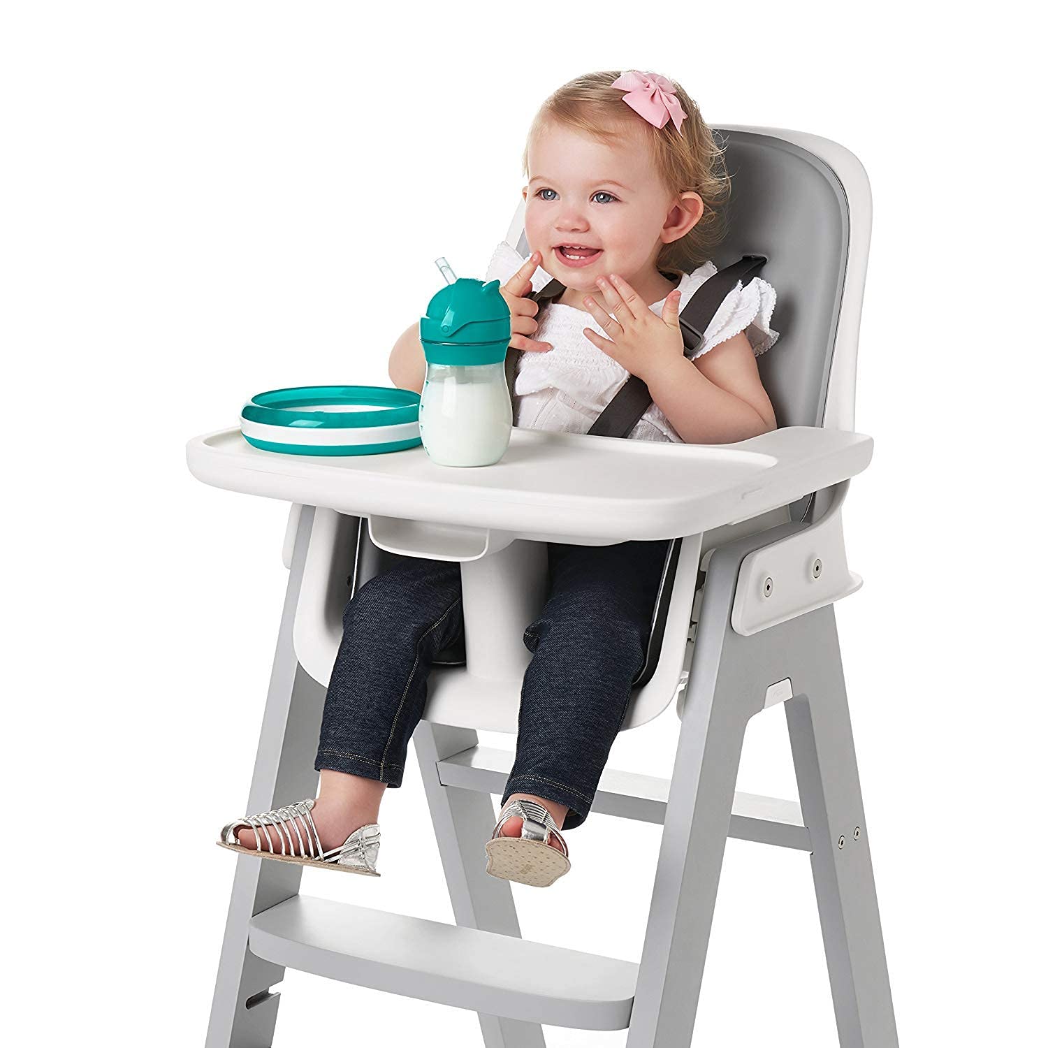 OXO Tot Transitions Straw Cup, Teal, 9 Ounce (2 Pack)