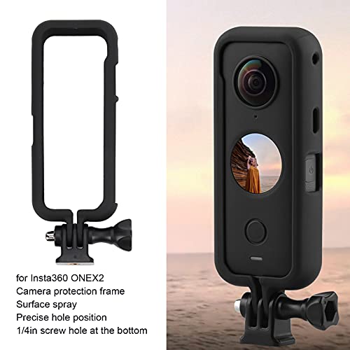 SALUTUY Camera Stand, Four Sections Adjusted Webcam Stand Drop Proof Scalable Shock Proof with Side Window for Insta360 ONE X2 Camera