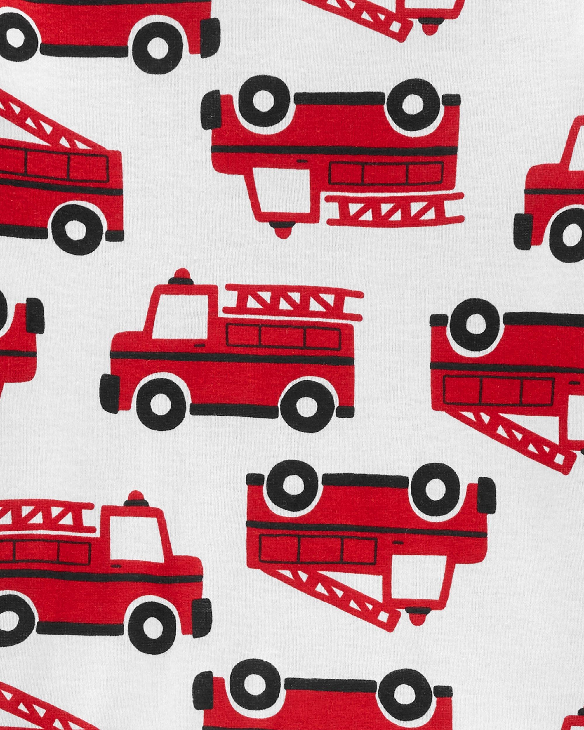Carter's 4-Piece Toddler and Baby Boy's Snug fit Cotton Pajamas (Snoozing to the Rescue, 4T)
