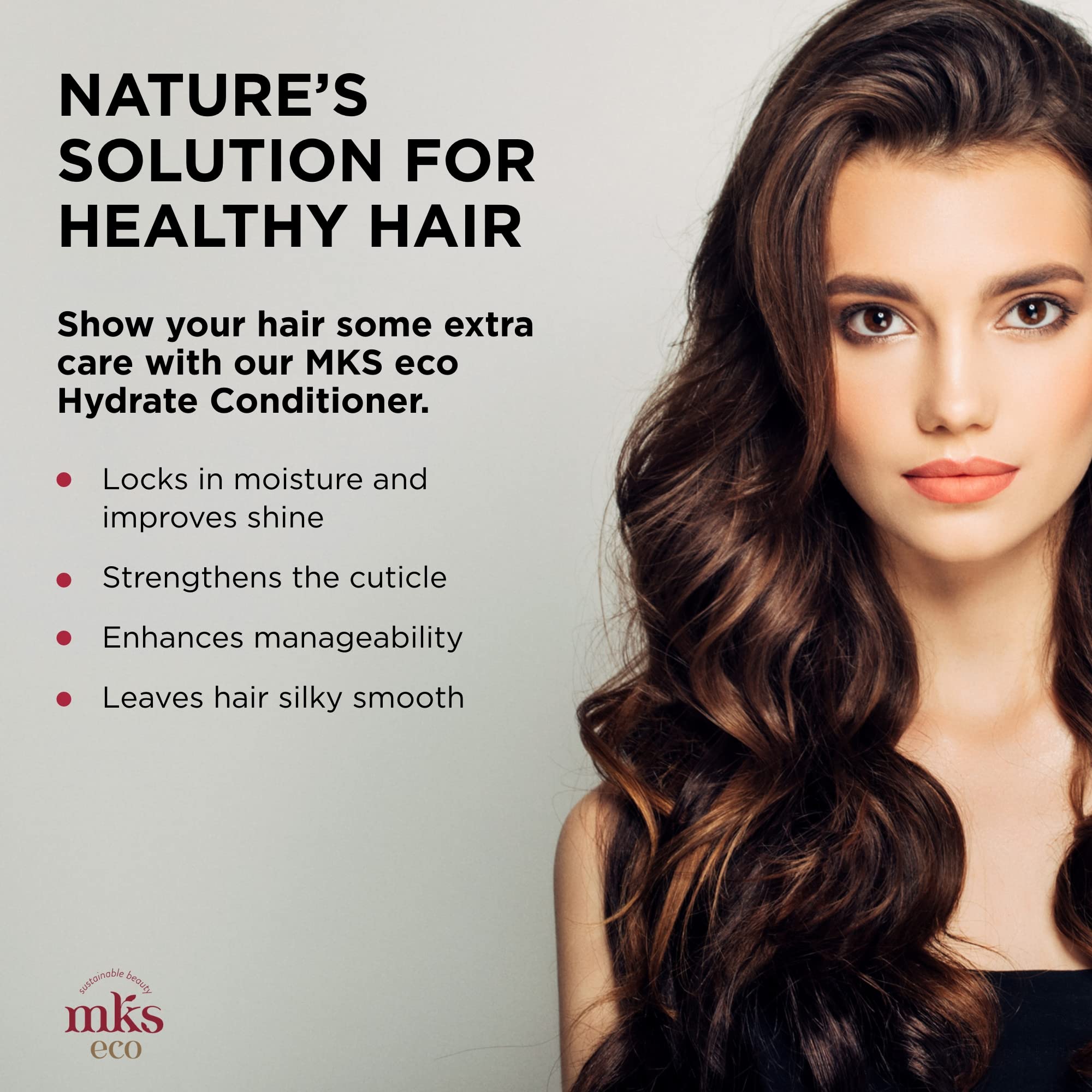 MKS eco Hydrate Conditioner, High Tide - 10 fl oz - Nourish & Moisturize Hair, Protect Against Breakage - Moroccan Argan Oil, Hemp Seed Oil - Vegan, Cruelty Free