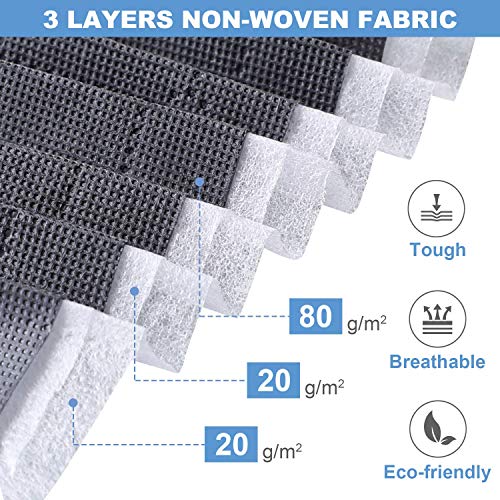 3 Pack, 90L Large Capacity Clothes Storage Bag Organizer with Reinforced Handle Thick Fabric for Comforters, Blankets, Bedding, Foldable with Sturdy Zipper, Clear Window,