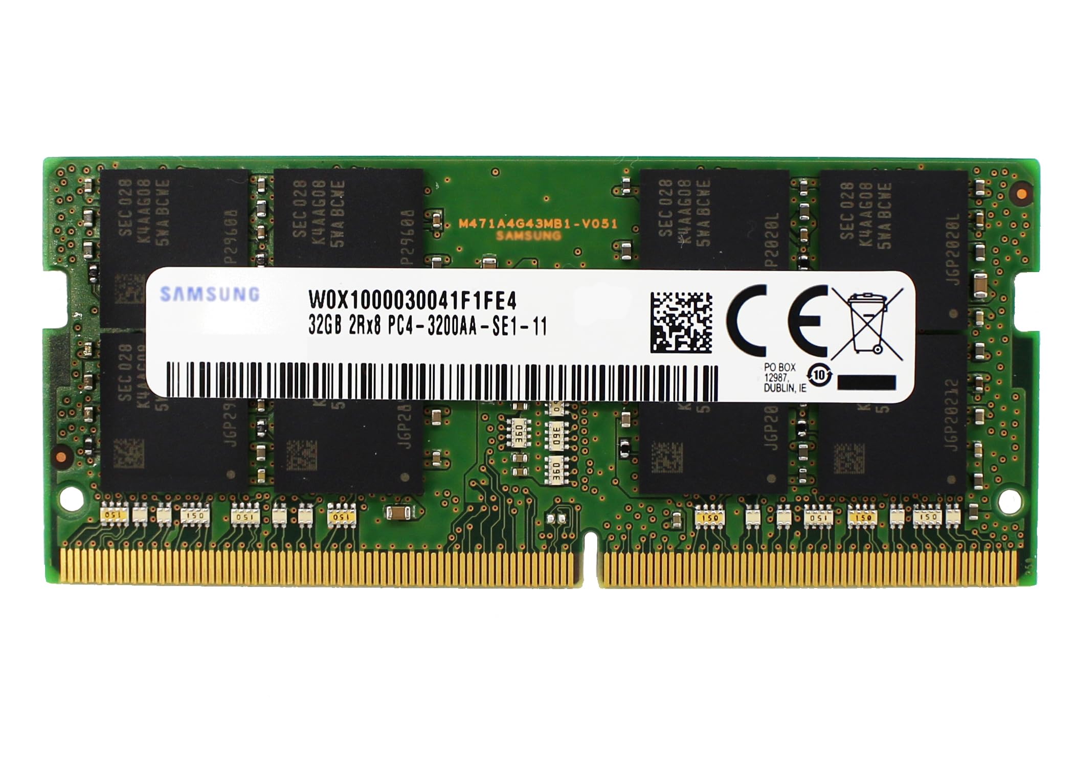 Factory Original 32GB (1x32GB) Compatible for Dell Alienware, Precision, XPS Laptop Notebook Memory Module Upgrade RAM DDR4 3200MHz PC4-25600 SODIMM 2Rx8 CL22 1.2v Dell P/N: SNPP6FH5C/32G Adamanta