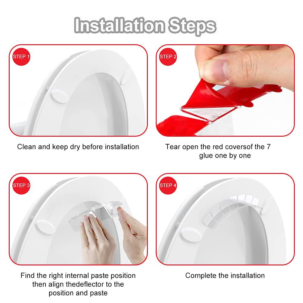 Magoog Pee Guard to Prevent Water Splashing, Pee Splash Guard, 2PCS