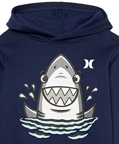 Hurley Baby Boys' Hoodie and Joggers 2-Piece Set, Midnight Navy/Shark, 3T