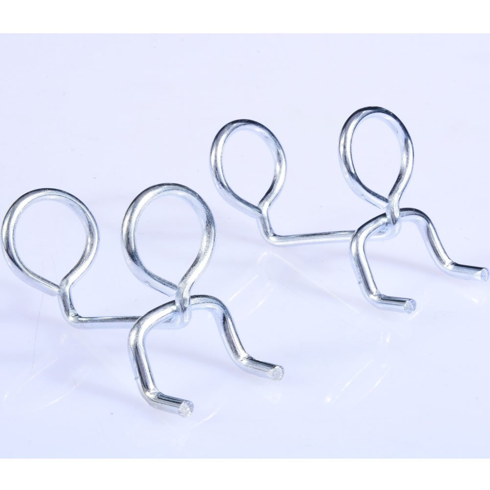 Rddconkit 20 pcs Ring Pegboard Hooks, Multi Ring Tool Hooks Storage Pegboard Pliers Rack Stainless Steel Pegboard Tool Utility Hooks Accessories Shelves for Garage Workshop Carport Basement