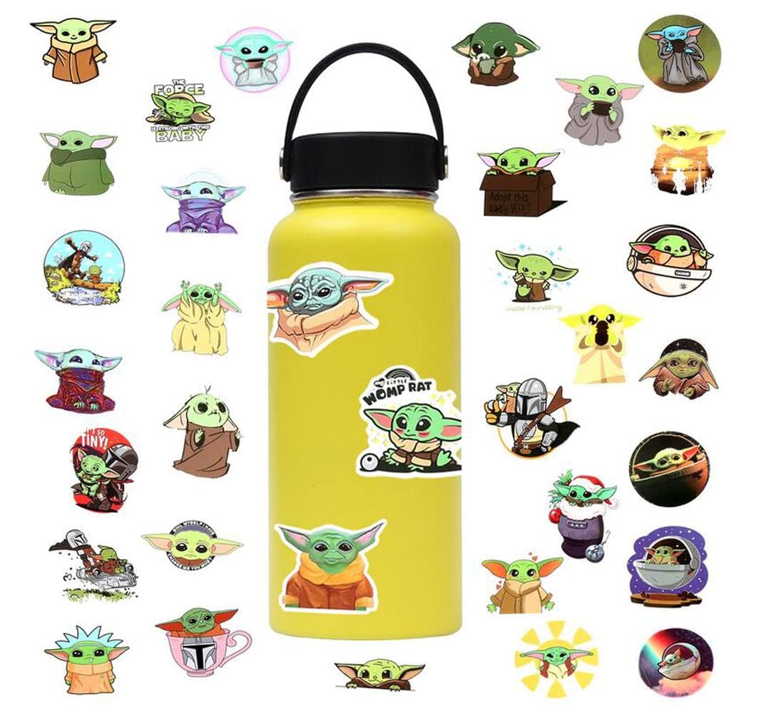 Baby yoda Stickers, [50pcs] Anime Stickers for Water Bottles Vinyl Waterproof Stickers for Car Motorcycle Decal Stickers