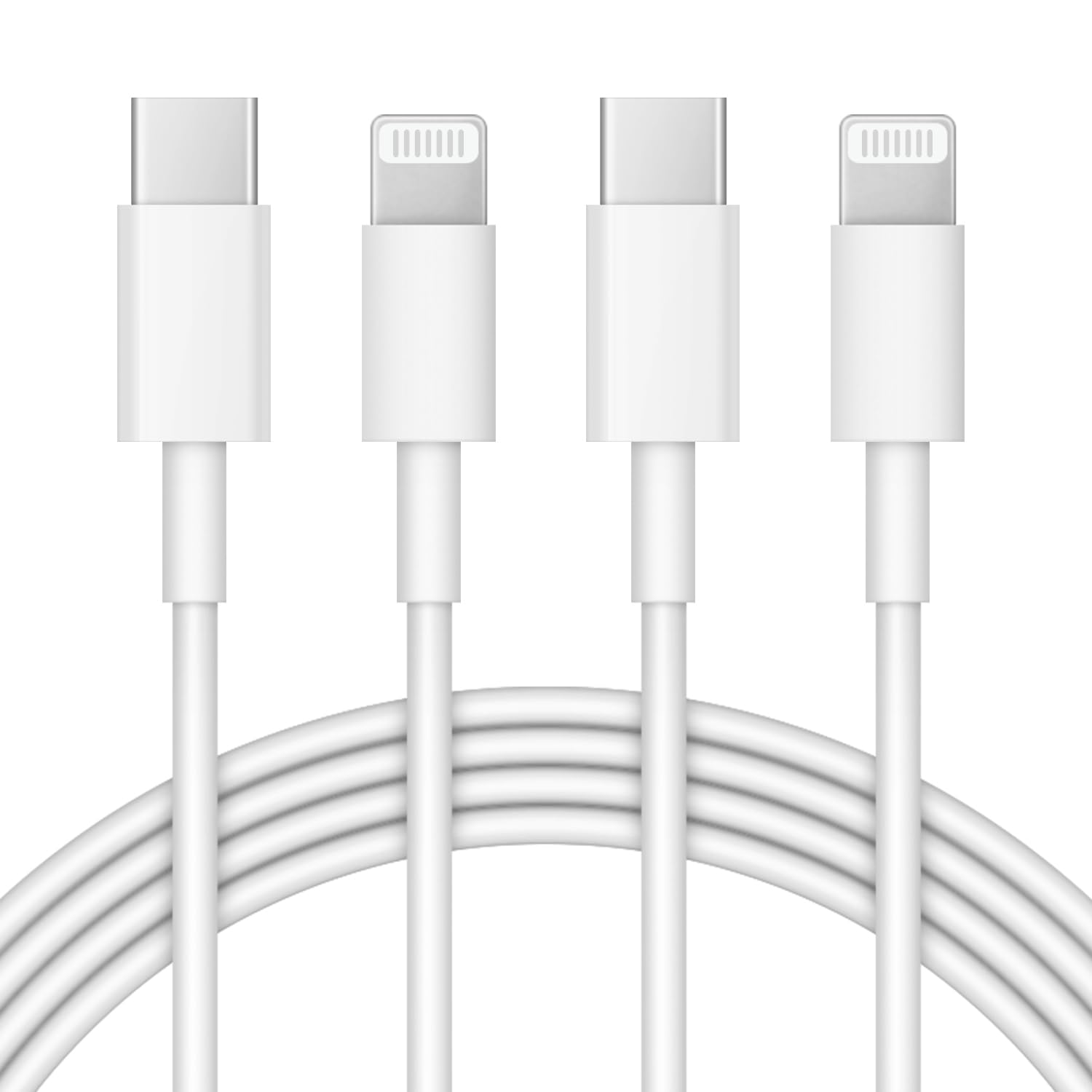 i Phone Fast Charger USB-C to Lightning Cable [2-Pack] Long Fast Charging Syncing Cords (6Ft) Compatible with 13/12 Pro Max,Mini,13/12/11 Pro/XR/XS Max,iPad