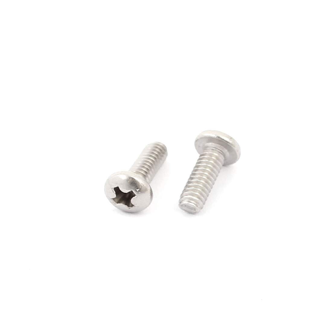 New Lon0167 5Pcs Metal 2.8mmx9.5mm Round Cross Head Screws Bolts for Serial Head and Computer Chassis(5Pcs Metall 2.8mmx9.5mm Runde Kreuzschlitzschrauben Schrauben für Serienkopf und Computergehäuse