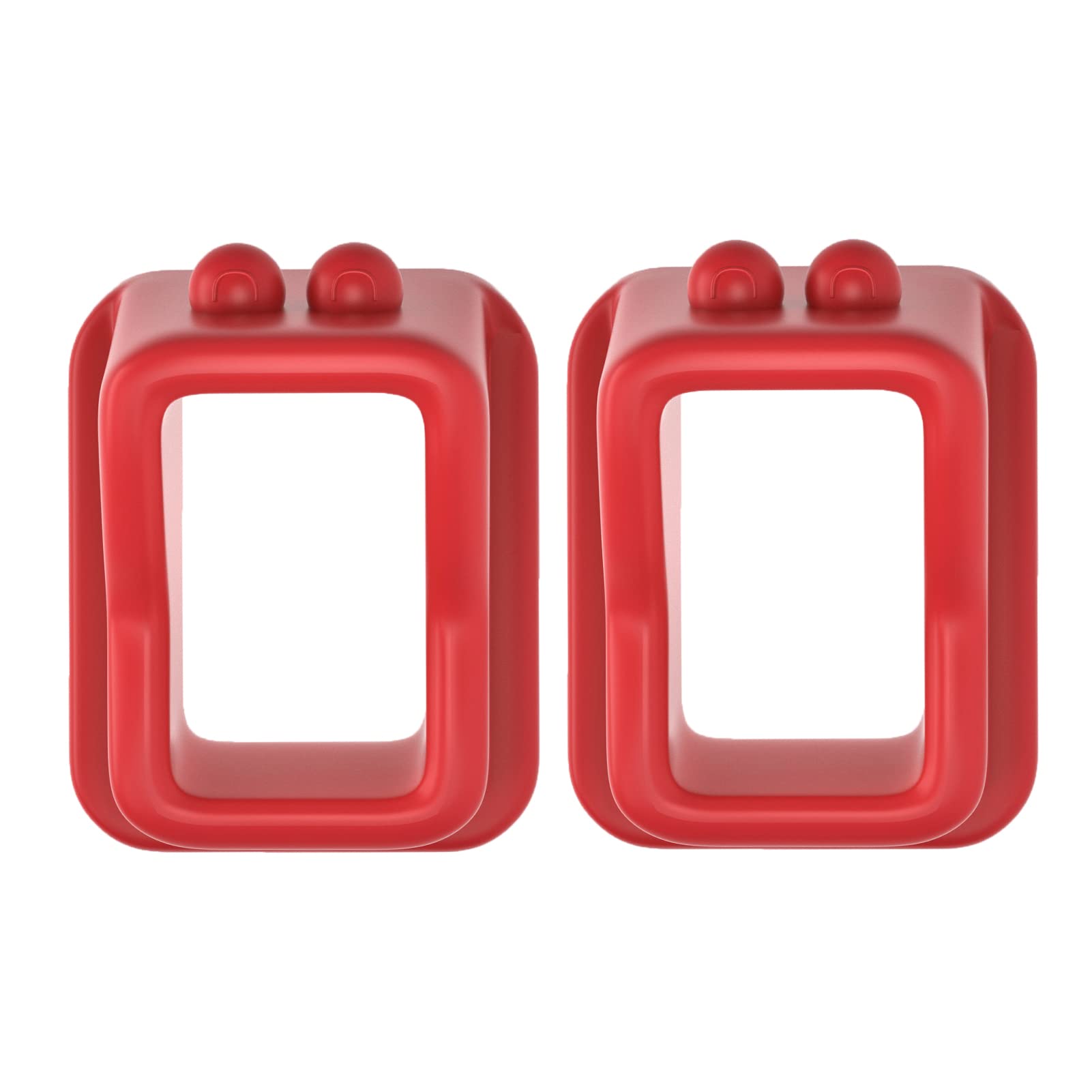 G Ganen 2-Pack Buckle Holder Compatible with Baby Seat - Keep Buckle in Upright Position and Makes Buckling Easier (Red)