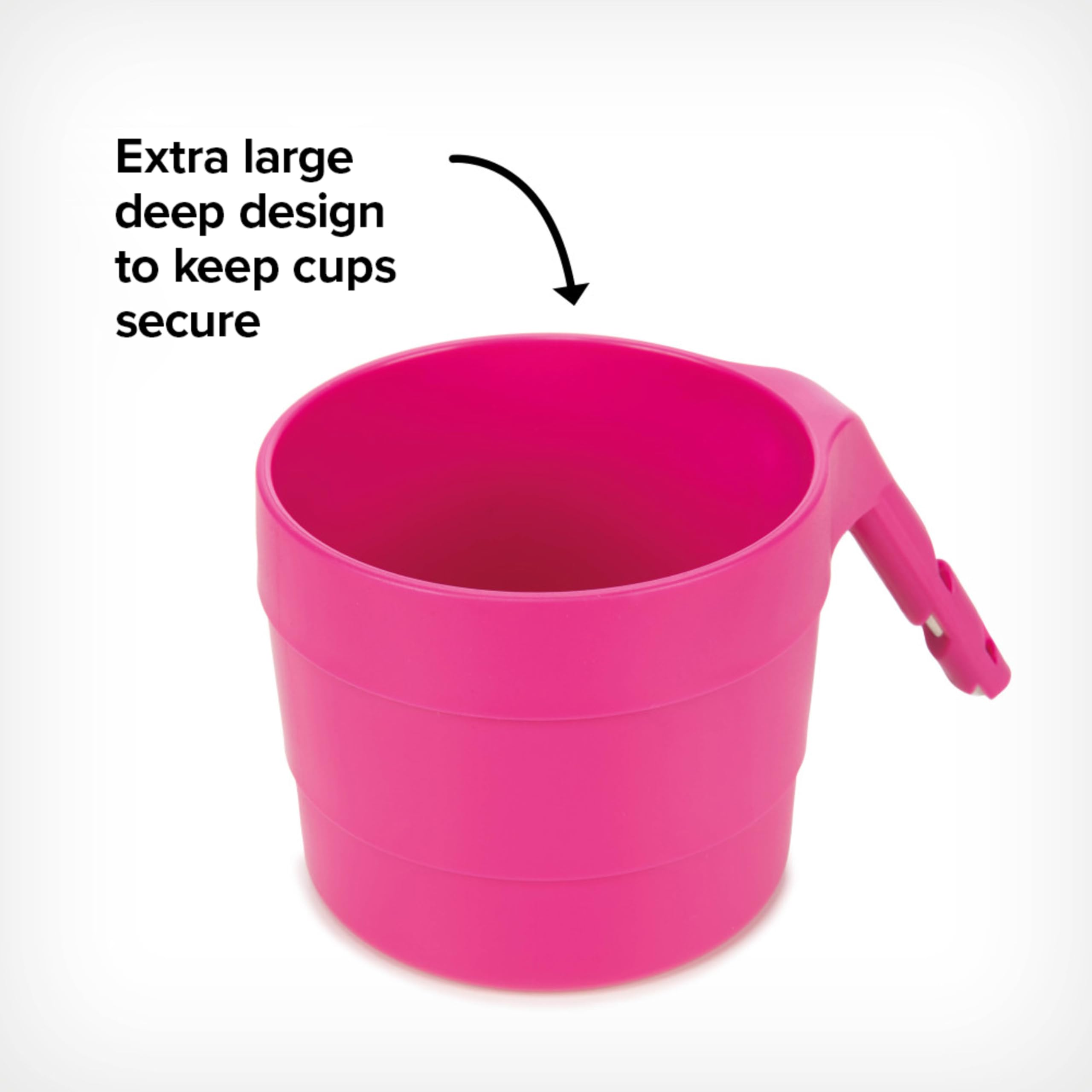 Diono XL Car Seat Cup Holders for Radian and Everett Car Seats, Pack of 2 Cup Holders, Purple Plum