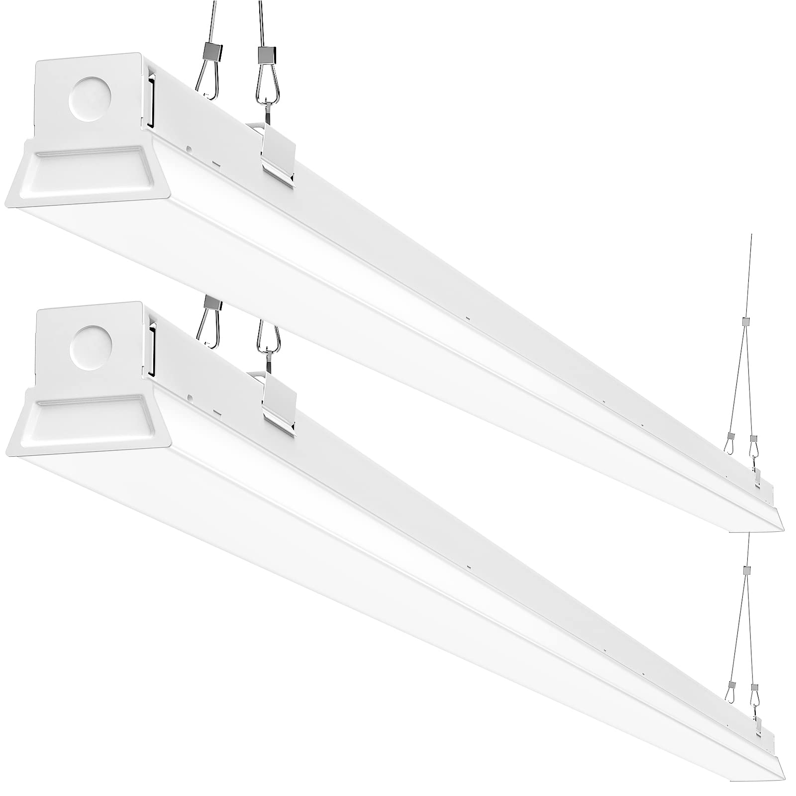 AntLux 8FT LED Shop Light 110W LED Strip Lights, 1-10V Dimmable, 12000 Lumens, 5000K, 8 Foot LED Linear Light Fixture for Warehouse Garage Workshop Supermarket, 8’ Fluorescent Tube Replacement, 2 Pack