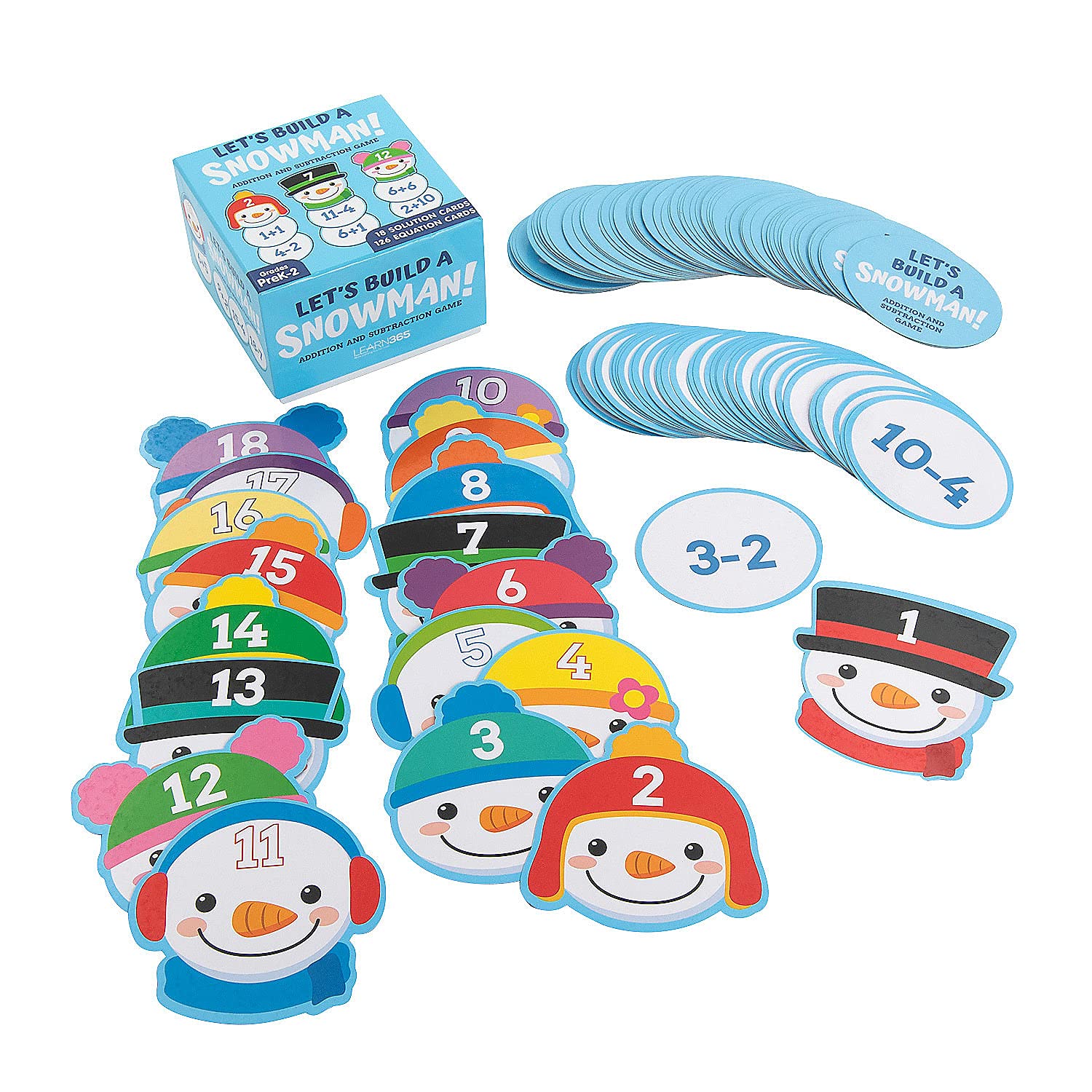 Fun Express Letās Build a Snowman Addition & Subtraction Game