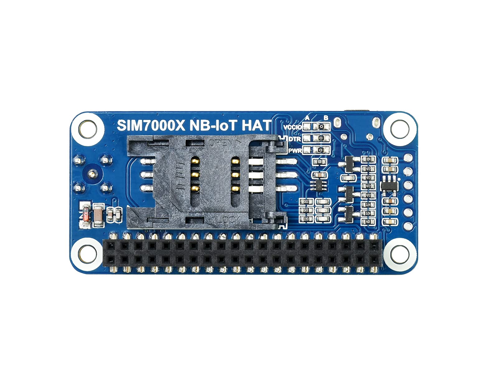 waveshare NB-IoT/Cat-M/GPRS/GNSS HAT for Raspberry Pi, Low Power Narrow Band Cellular IoT Communication Module Based on SIM7000G, Support Protocols TCP, UDP, PPP, HTTP, FTP, MQTT, SMS, Mail etc.