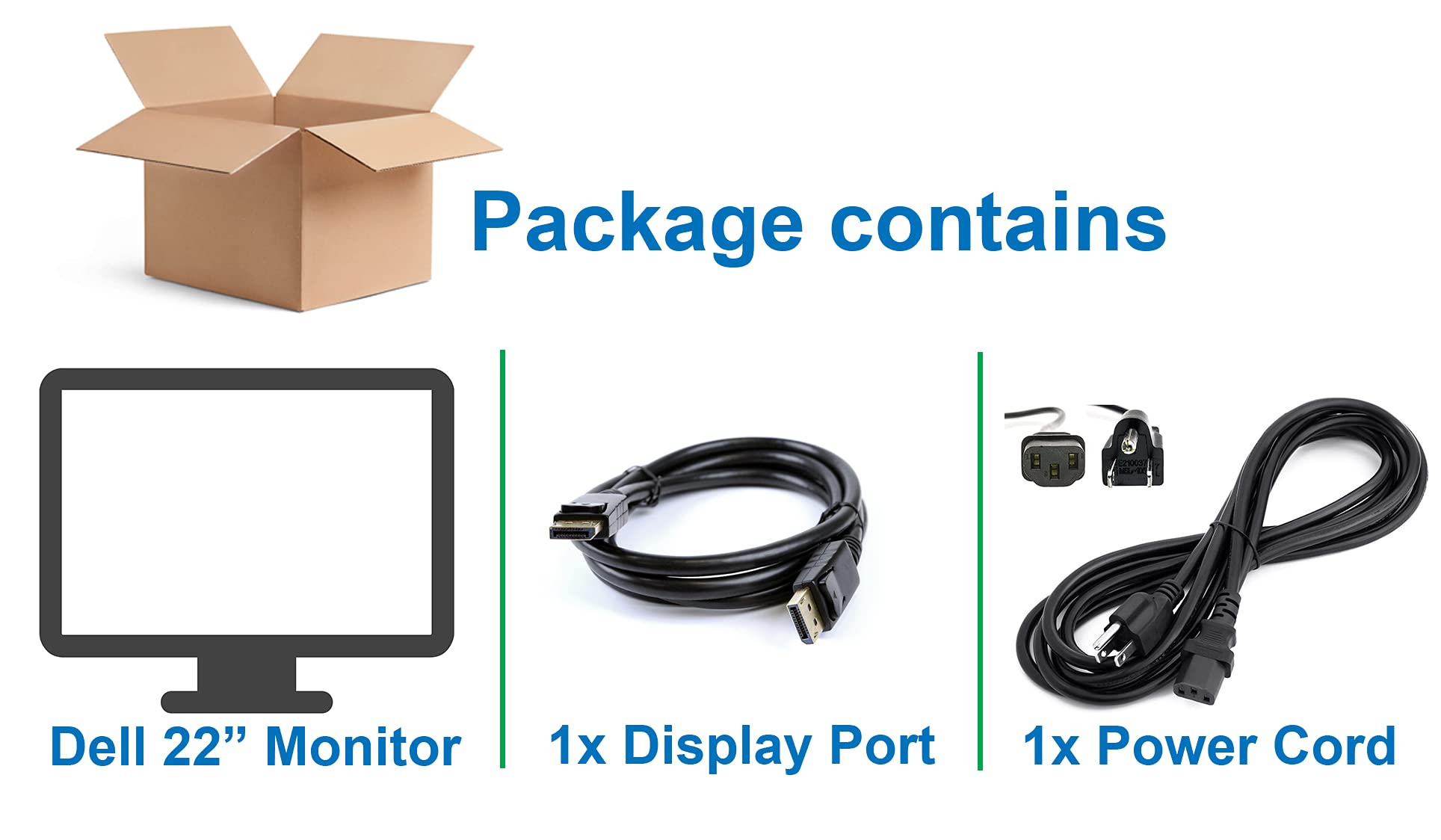 Dell P2213T Anti-Glare LED Backlit 22 Inch Monitor, VGA, Display Port, DVI, 16.7 Million Colors, USB 2.0 Downstream, USB 2.0 Upstream, 5ms Response Time, 60 Hz Refresh Rate (Renewed)