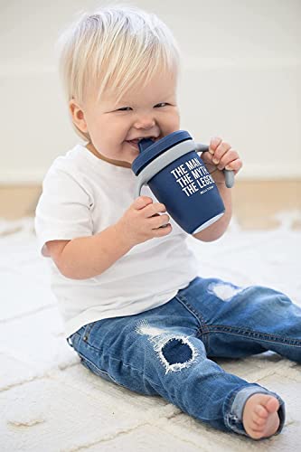 Bella Tunno Happy Sippy Cup β Transition Sippy Cups for Baby 6 Months and Older, Baby and Toddler Sippy Cups with Removable Handles and Non-Toxic, BPA Free Silicone, The Man, 8 oz