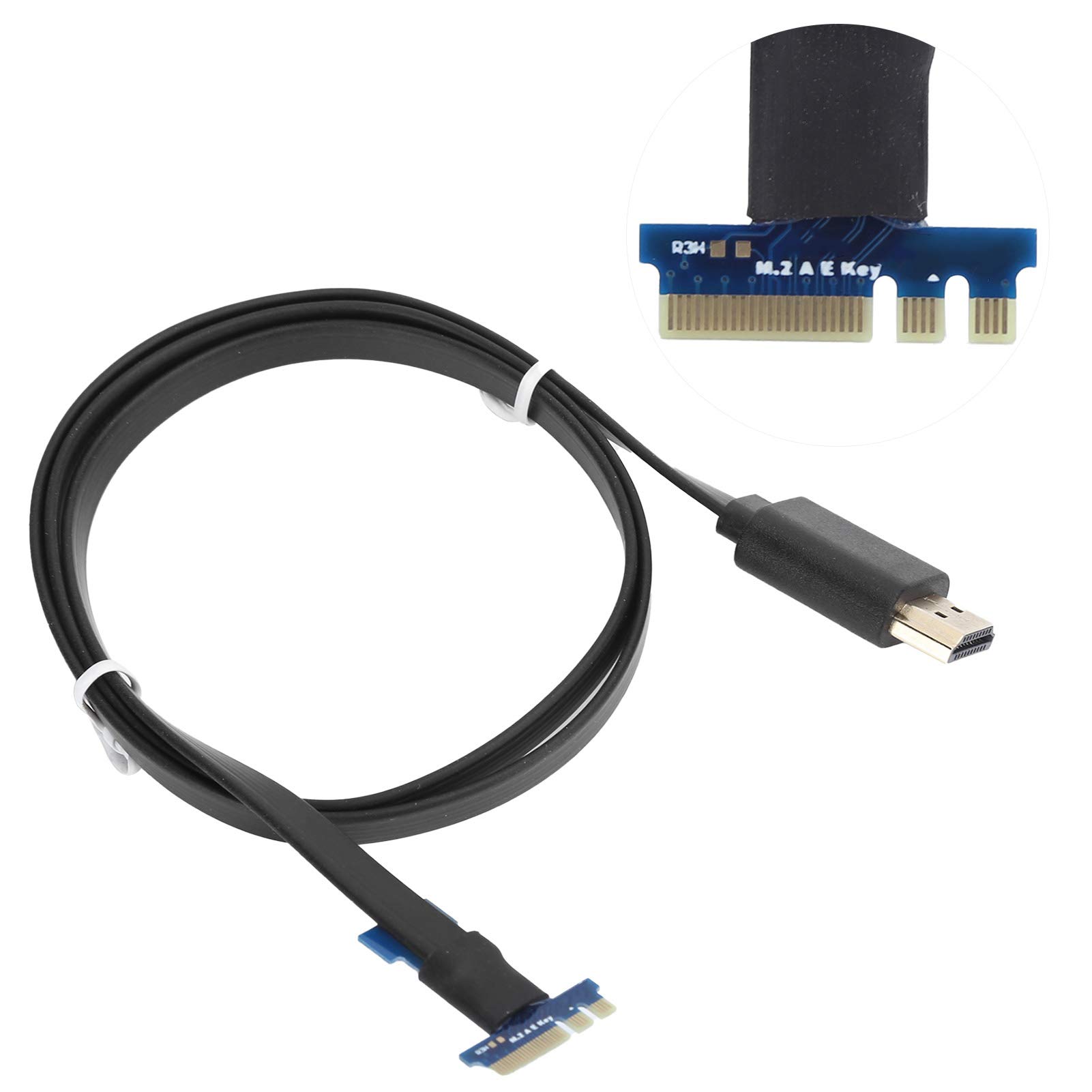 Kafuty-1 PCI-E HDMI Adapter Cable, NGFF M.2 A/E Key HDMI External Graphics Card Line Adapter, for Laptop Notebook(NGFF AKEY Interface Adapter Cable)