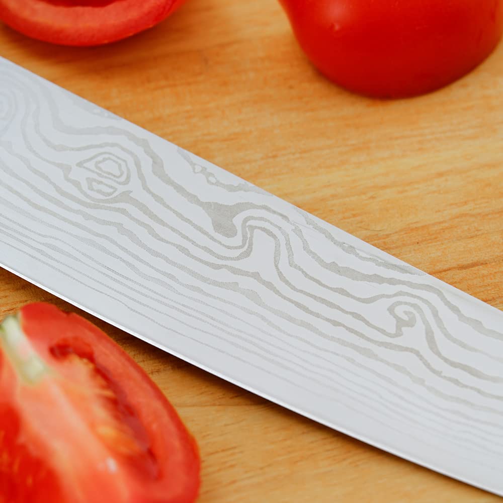 Professional chef's knife - 8 inch German high carbon stainless steel blade, super sharp kitchen and restaurant cooking knife