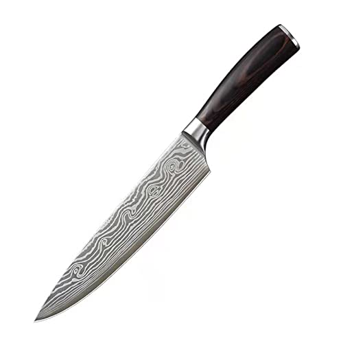 Professional chef's knife - 8 inch German high carbon stainless steel blade, super sharp kitchen and restaurant cooking knife