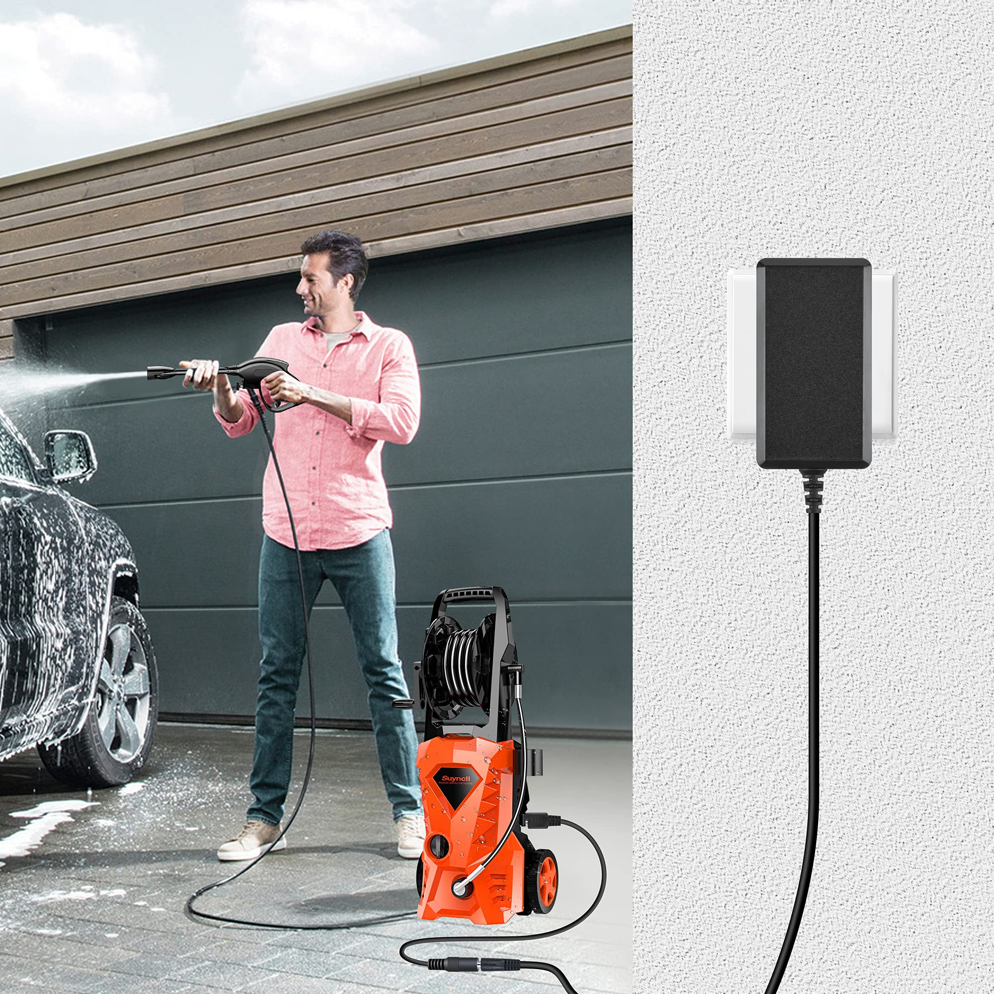 PKPOWER AC Adapter Power Supply for Powerstroke Subaru Pressure Washer 3100 PSI PS80312E PS803100 PS907000A PS907000S PS803155E PS803166E Electric Power Supply Cord