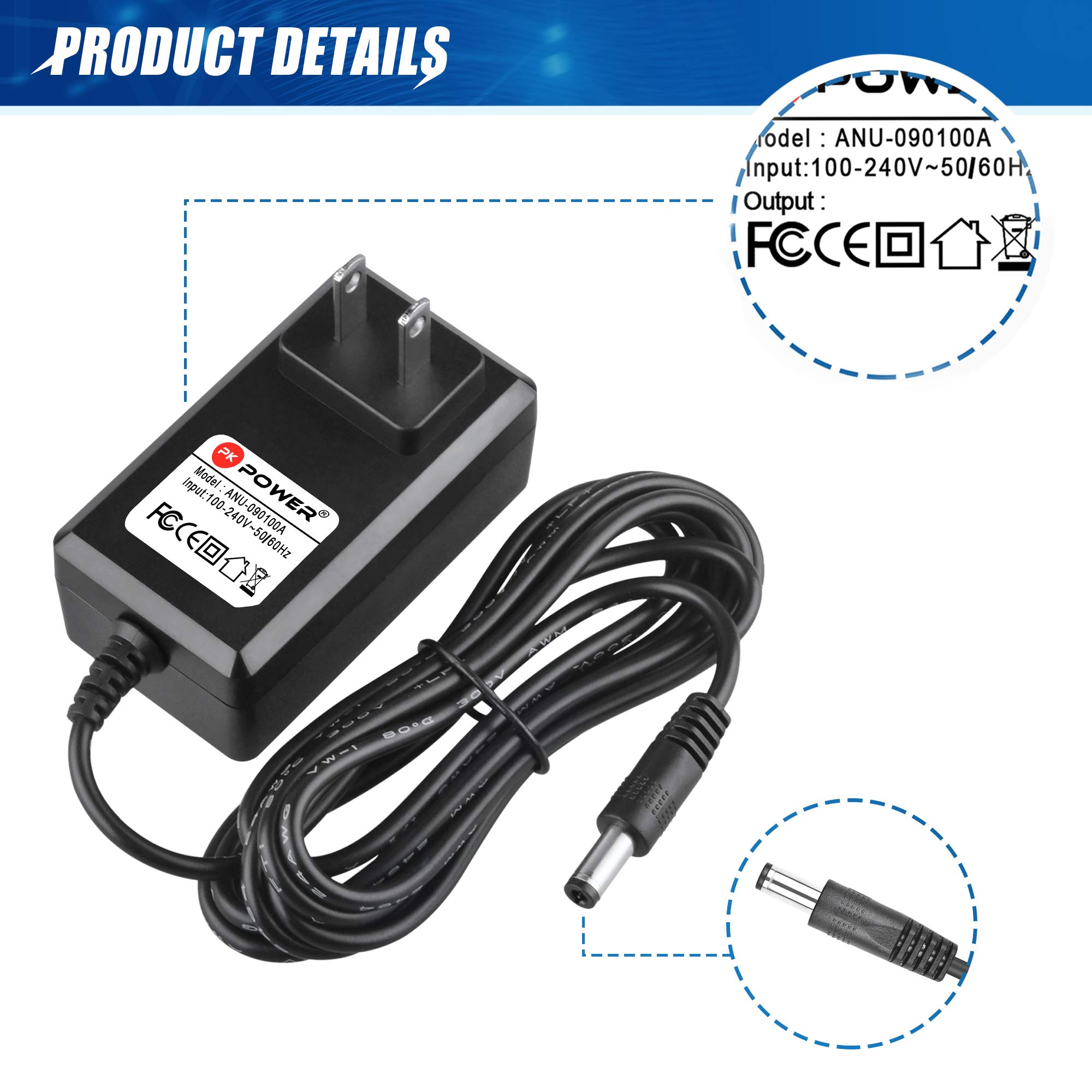 PKPOWER AC Adapter Power Supply for Powerstroke Subaru Pressure Washer 3100 PSI PS80312E PS803100 PS907000A PS907000S PS803155E PS803166E Electric Power Supply Cord
