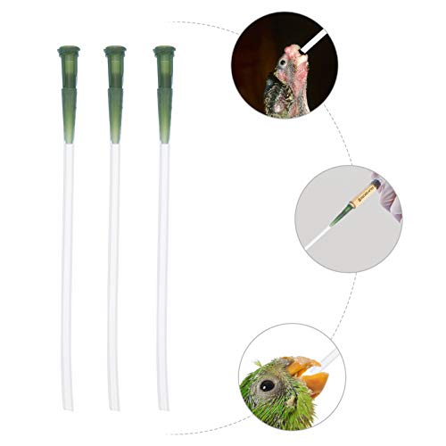 POPETPOP 3pcs Young Birds Feeding Syringe Plastic and Perspex Material for Feeding Milk for Young Birds or Feeding Medicine for Sick Birds