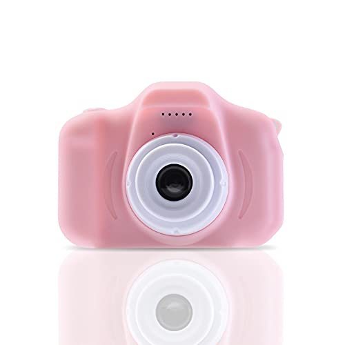 NC HD Children's Digital Camera Cartoon Camera Portable SLR Camera Toy Kids Birthday Gift HD (1300W Pixels) Pink