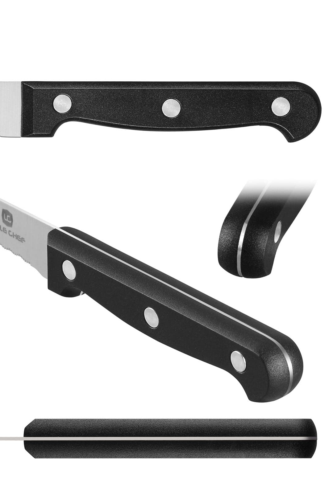Little Chef Steak Knives Steak Knife Set - Premium Stainless Steel Steak Knives set of 6