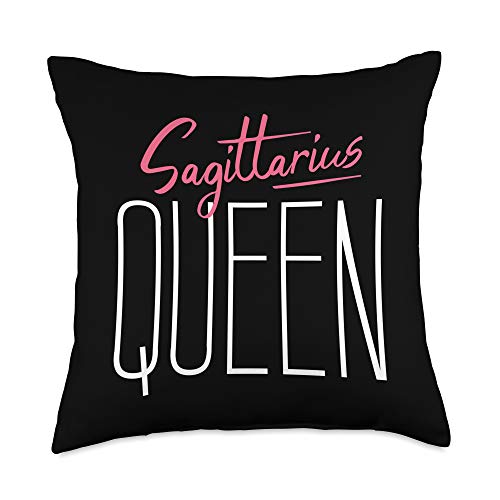 Sagittarius Queen / Classy Sagittarius Woman Quote Design Throw Pillow