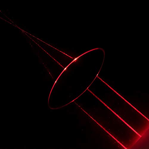 StayMax Concave Convex Lens Set Optical Glass Lens for Physics Teaching 2 Pack