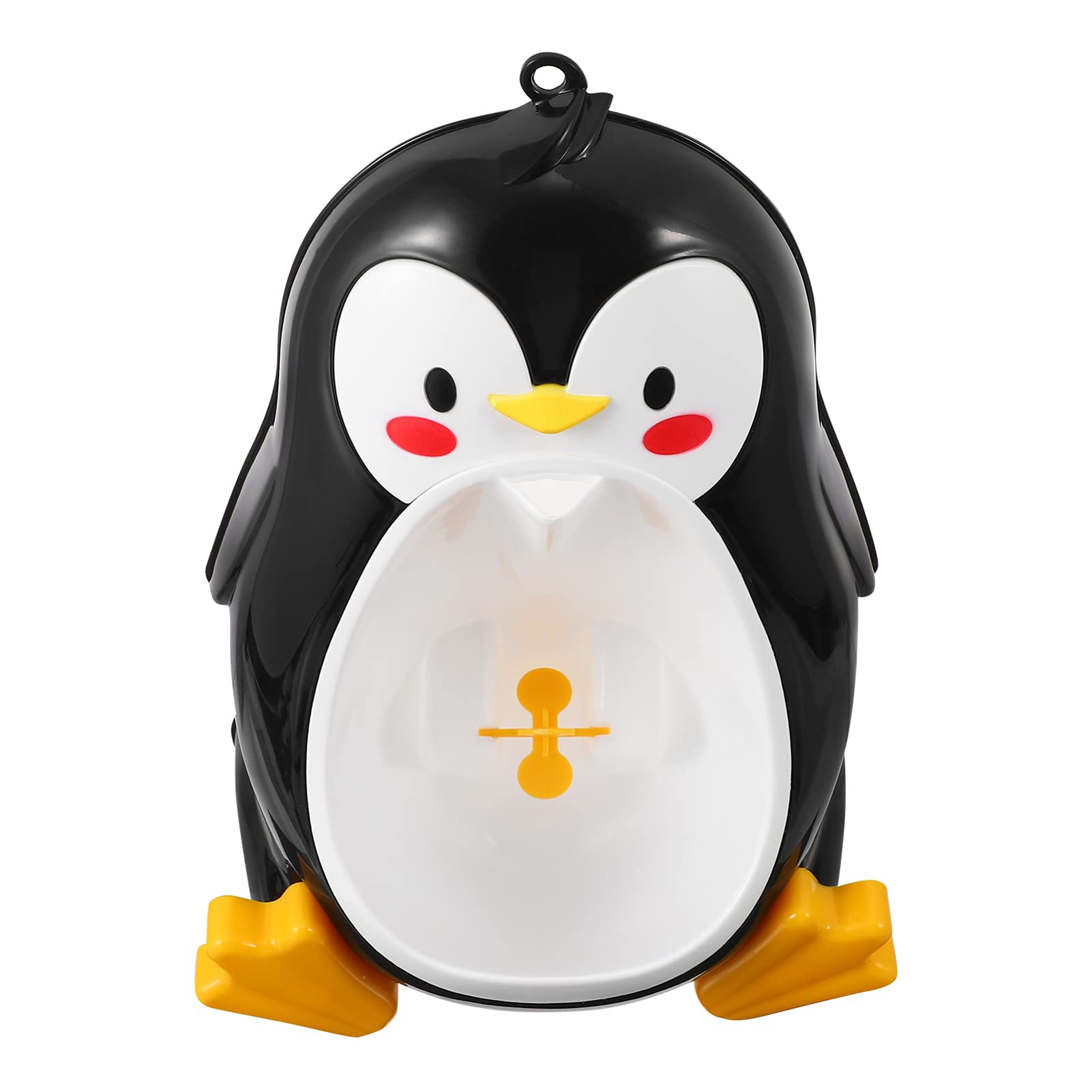 Boy Pee Potty with Aiming Potty Training Urinal Penguin Training Urinal Boy Urinal Toddler Pee Trainer Toilet Bathroom Funny Baby Training Potties (Black)