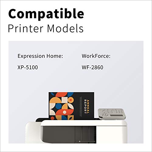 LemeroUtrust Remanufactured Ink Cartridges Replacement for Epson 202XL 202 T202XL T202 use with Epson Workforce WF-2860 Expression Home XP-5100 (Black, Cyan, Magenta, Yellow, 4-Pack)