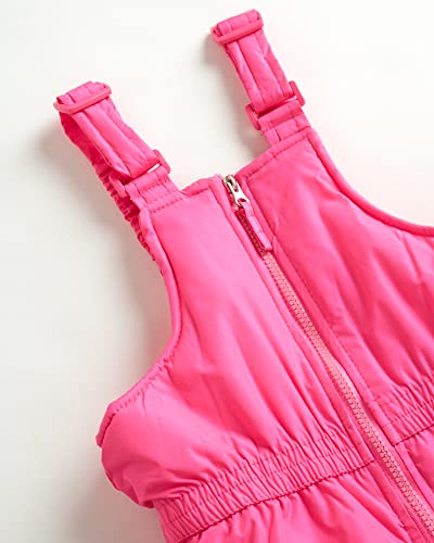 Pink Platinum Girls' Snowsuit - Water Resistant Winter Jacket and Ski Bib Overalls (2T-16), Size 4T, Solid Charcoal