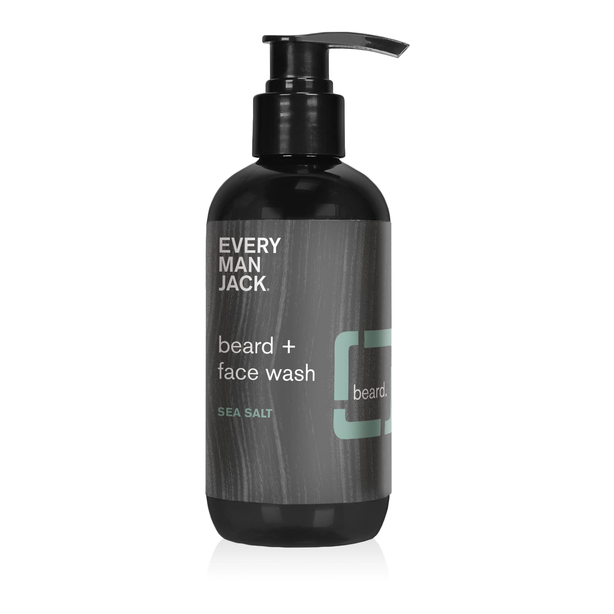 Every Man Jack Mens Sea Salt Beard Kit - Perfect for Every Guy - Includes Four Full-Sized Grooming Essentials - Beard + Face Wash, Beard Oil, Beard Butter + Beard Comb