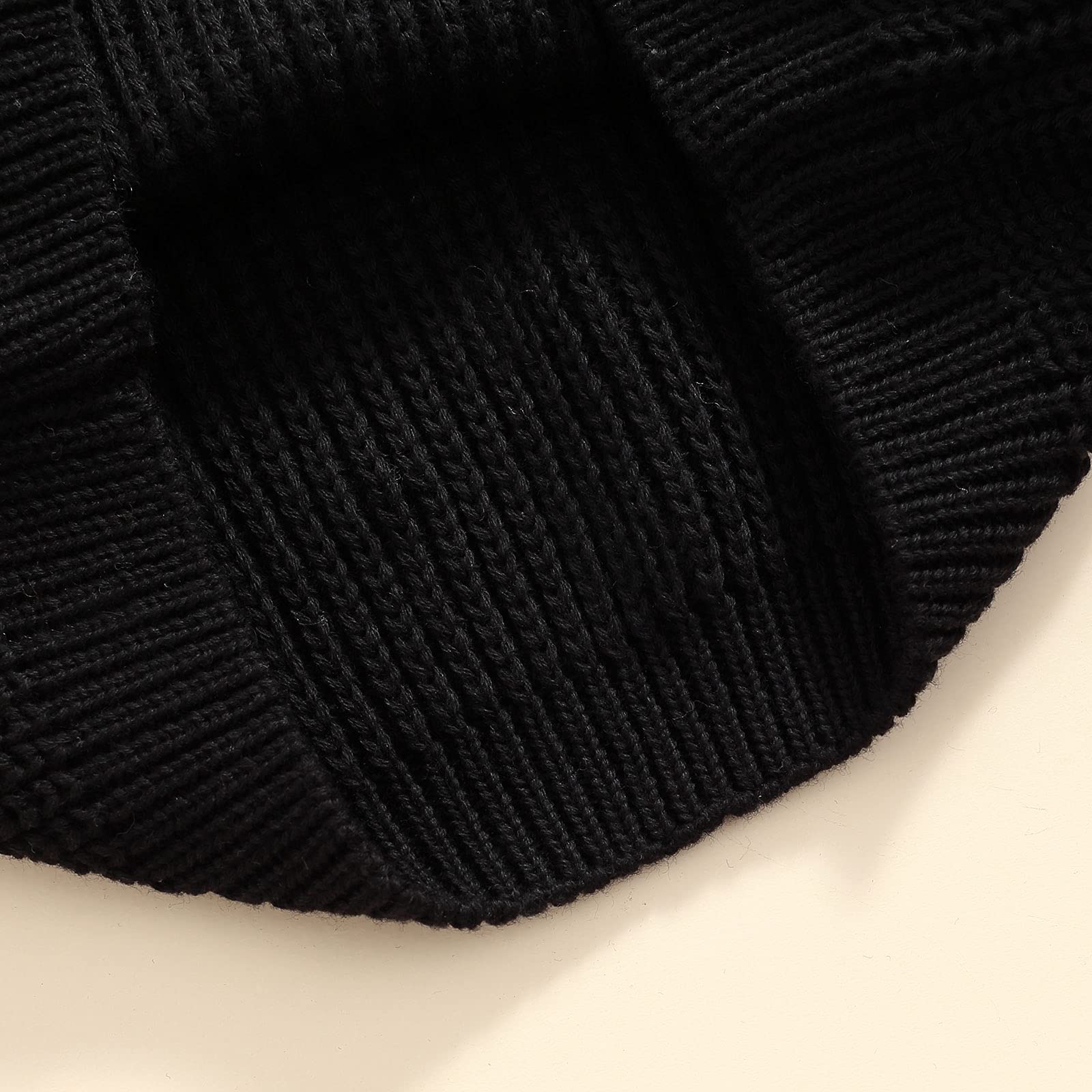 Toddler Infant Baby Girl Boy Knit Sweater Solid Color Oversized Crewneck Warm Pullover Sweatshrit Fall Winter Tops