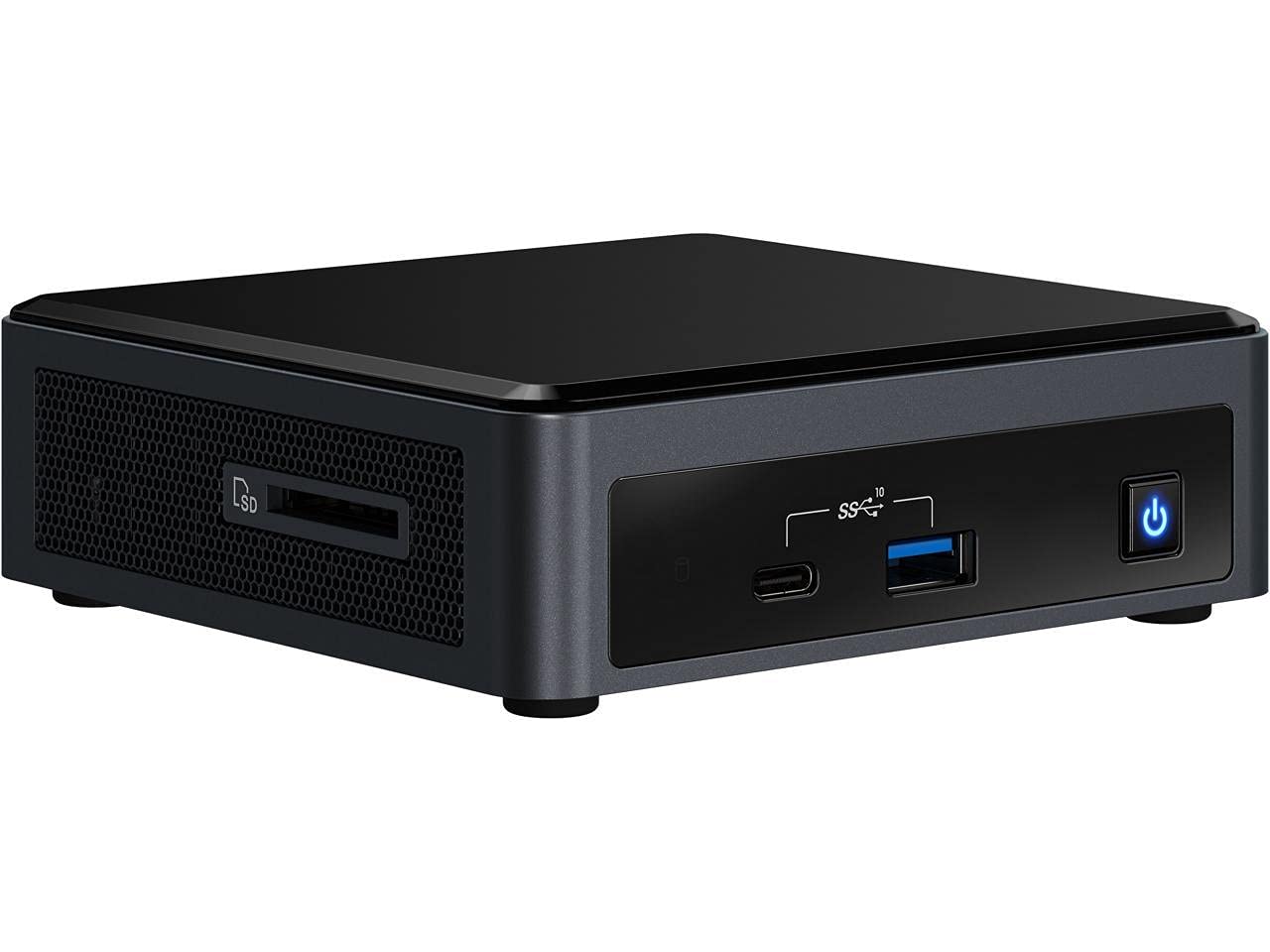 Intel NUC Kit NUC10I5FNKN1 Home & Business Mini Desktop Black i5-10210U 4-Core, UHD, WiFi, Bluetooth, 1xHDMI, SD Card, No OS Barebone Unit with Hub