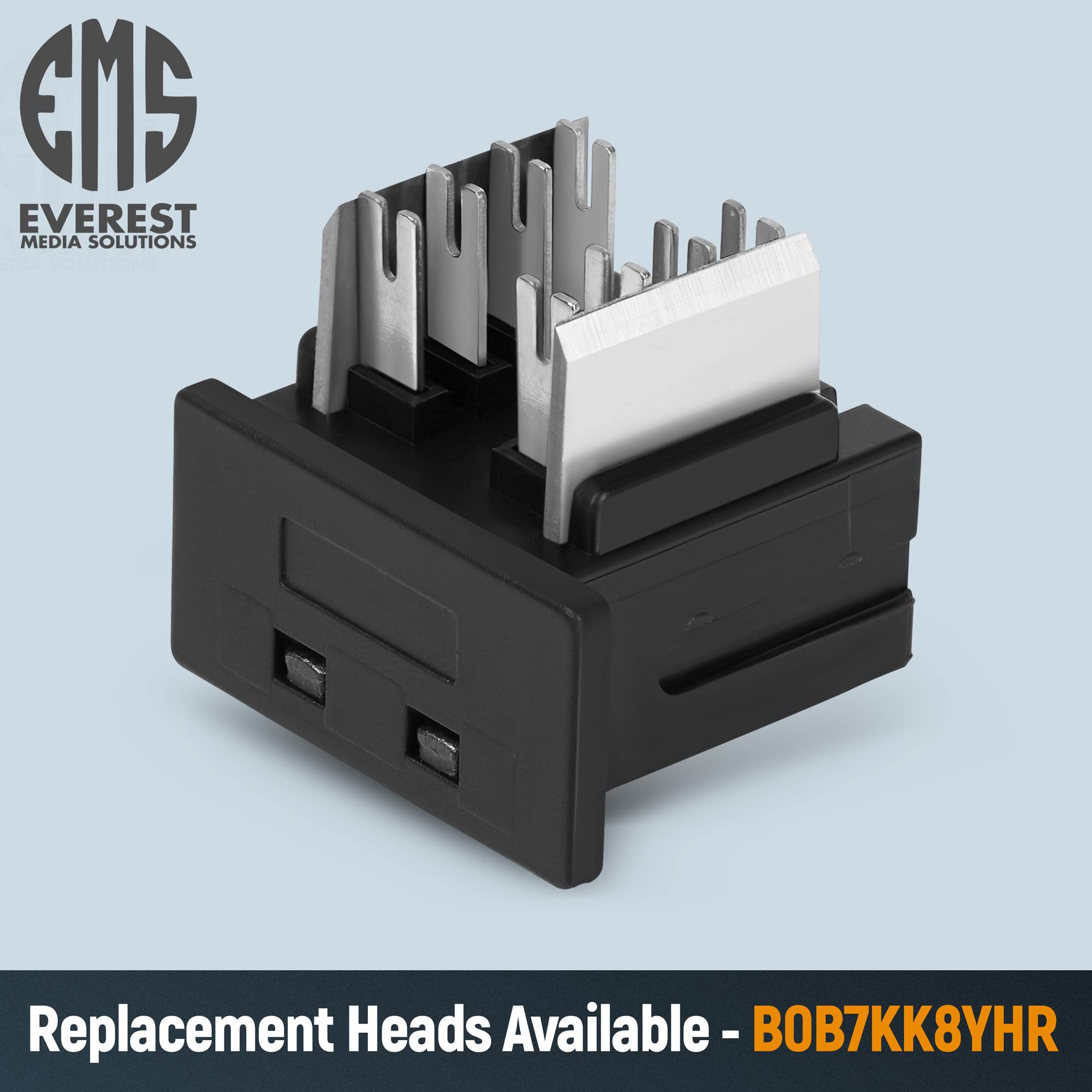 Everest Media Solutions Bundle – 2 Items: easyJACK - Speed Termination Tool + 50 Pack of RJ45 CAT6 UTP Keystone Jacks - Blue