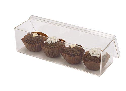 Pioneer Plastics 160C Clear Rectangular Plastic Container, 8.375" W x 2.75" D x 2.375" H