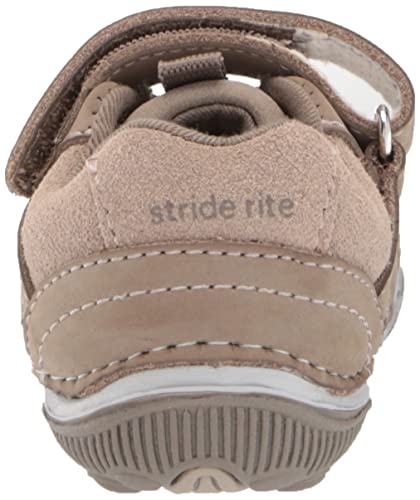 Stride Rite Kids SRTech Wes Casual Sneaker, Taupe, 6.5 Wide US Unisex Toddler