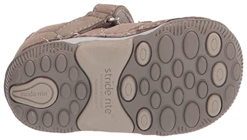Stride Rite Kids SRTech Wes Casual Sneaker, Taupe, 6.5 Wide US Unisex Toddler